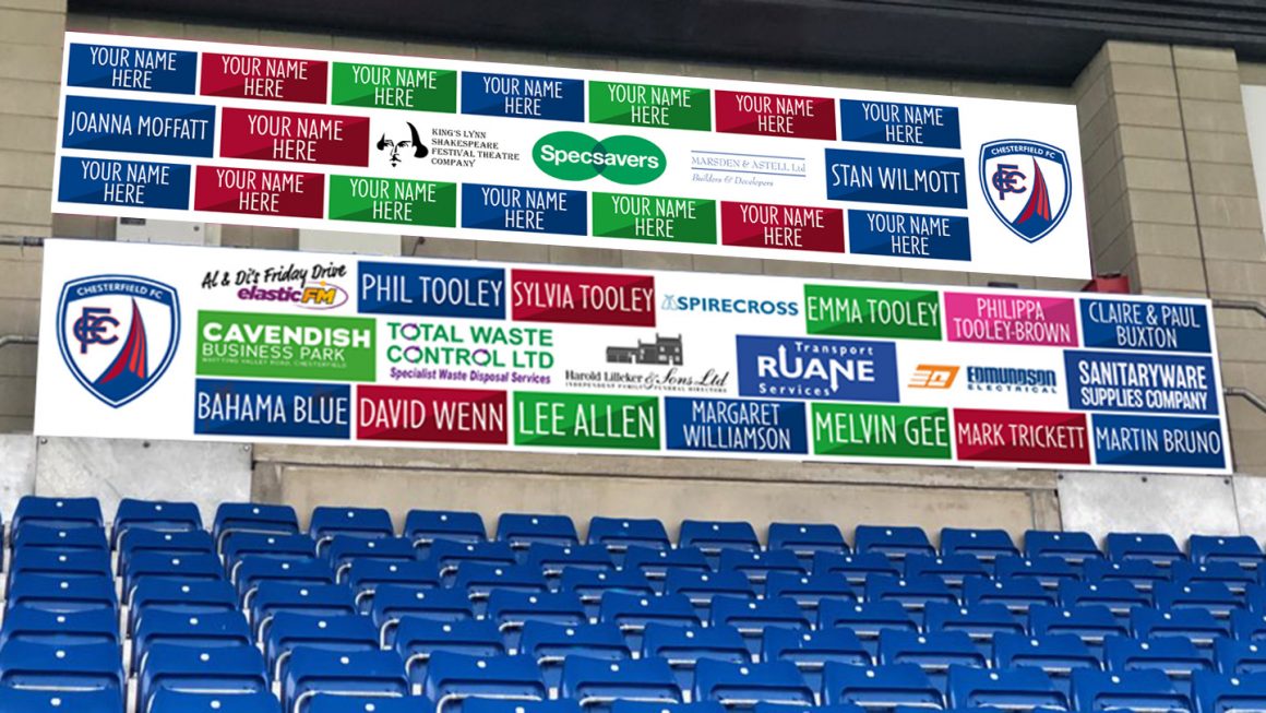 Second supporters’ board now available – Chesterfield FC