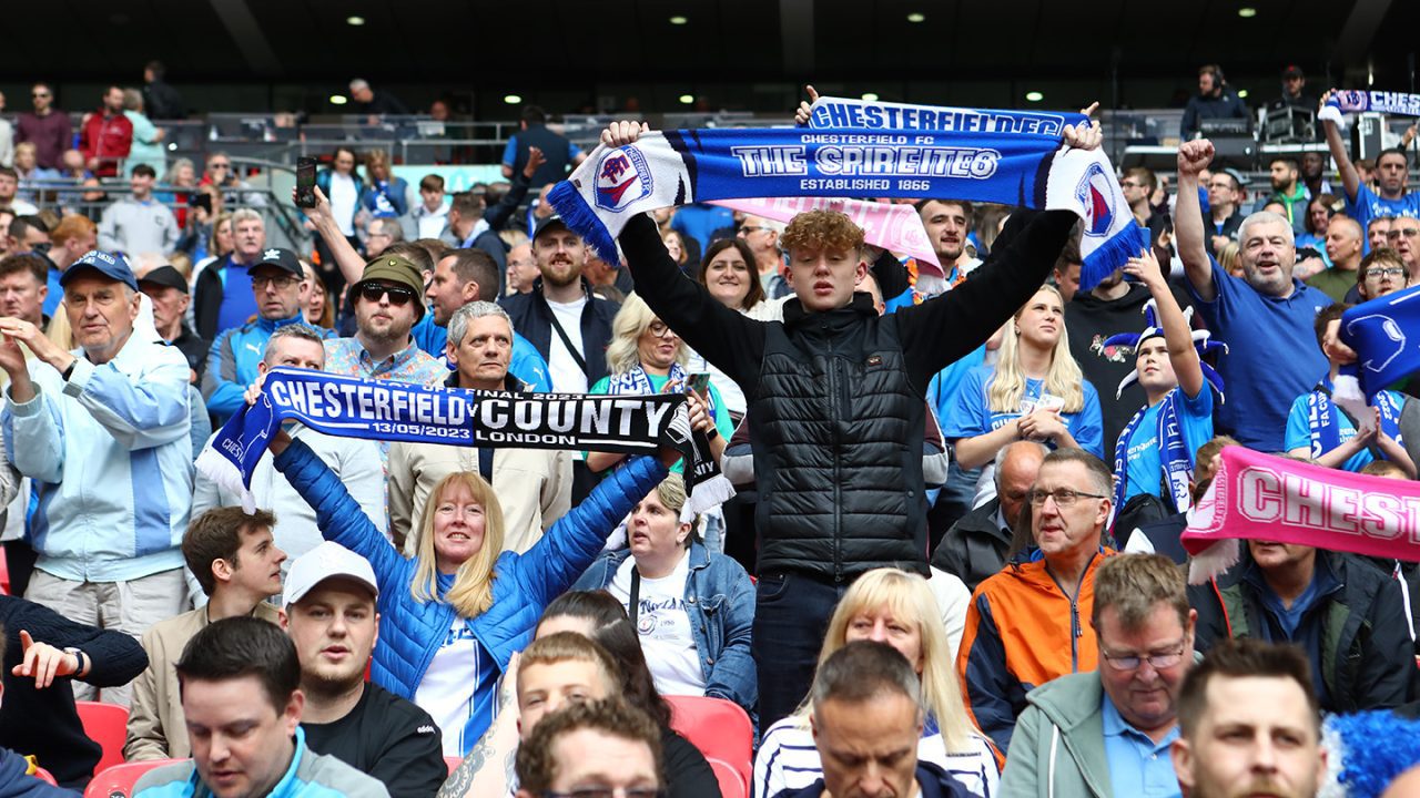 Photo gallery showing fans at Wembley | Chesterfield FC