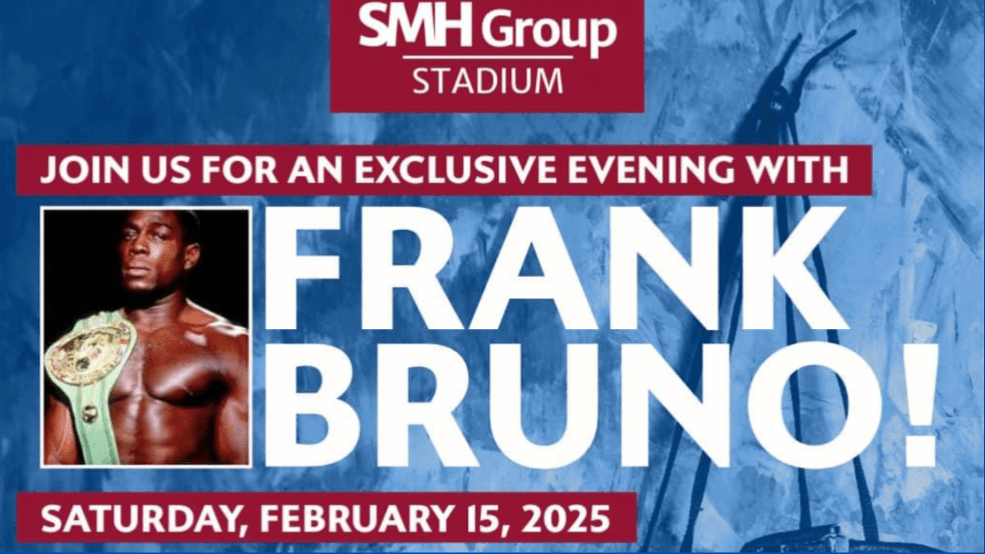 See Frank Bruno at the SMH Group Stadium! | Chesterfield FC
